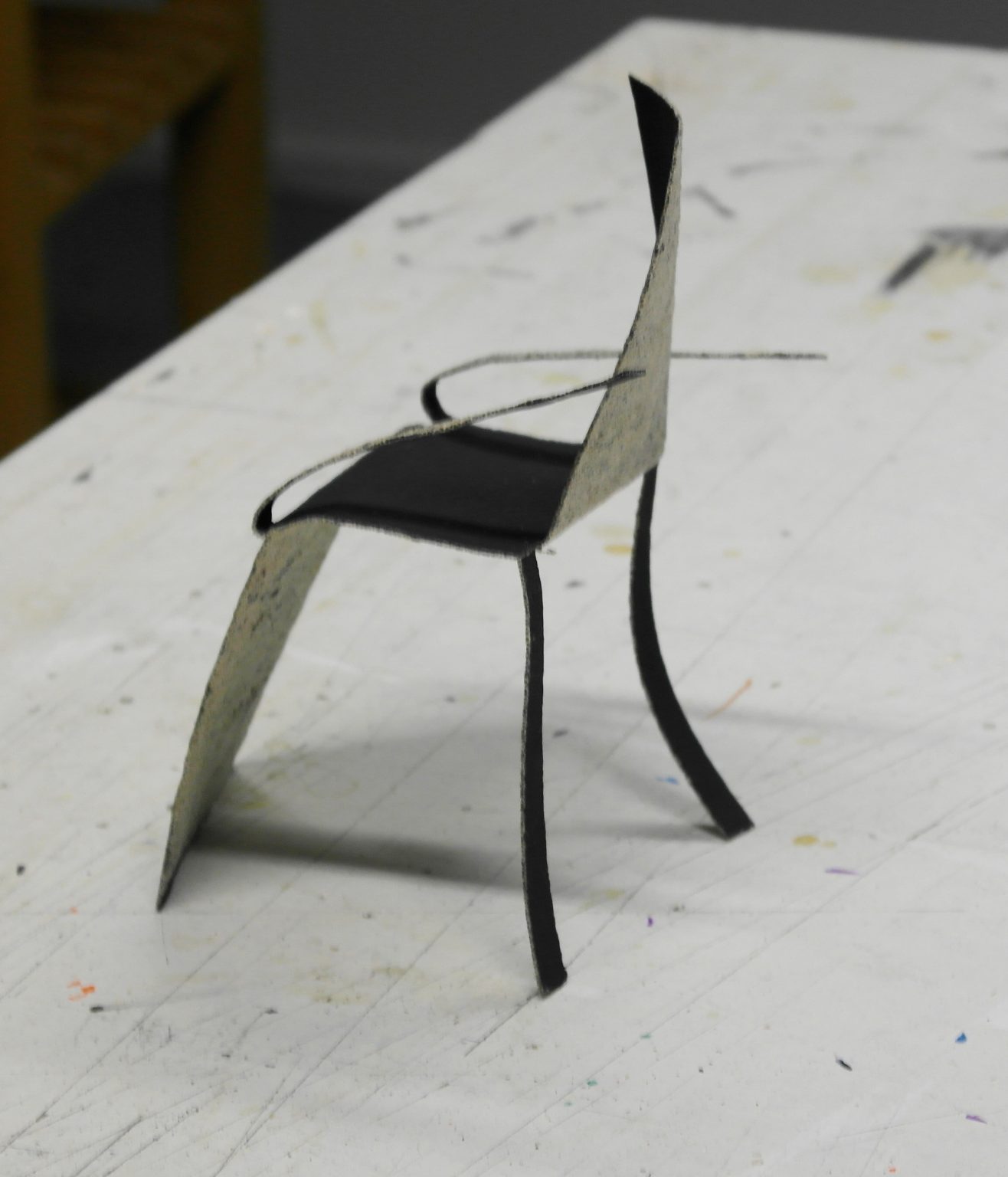 No Chair Skizze, Leinwand , Farbe